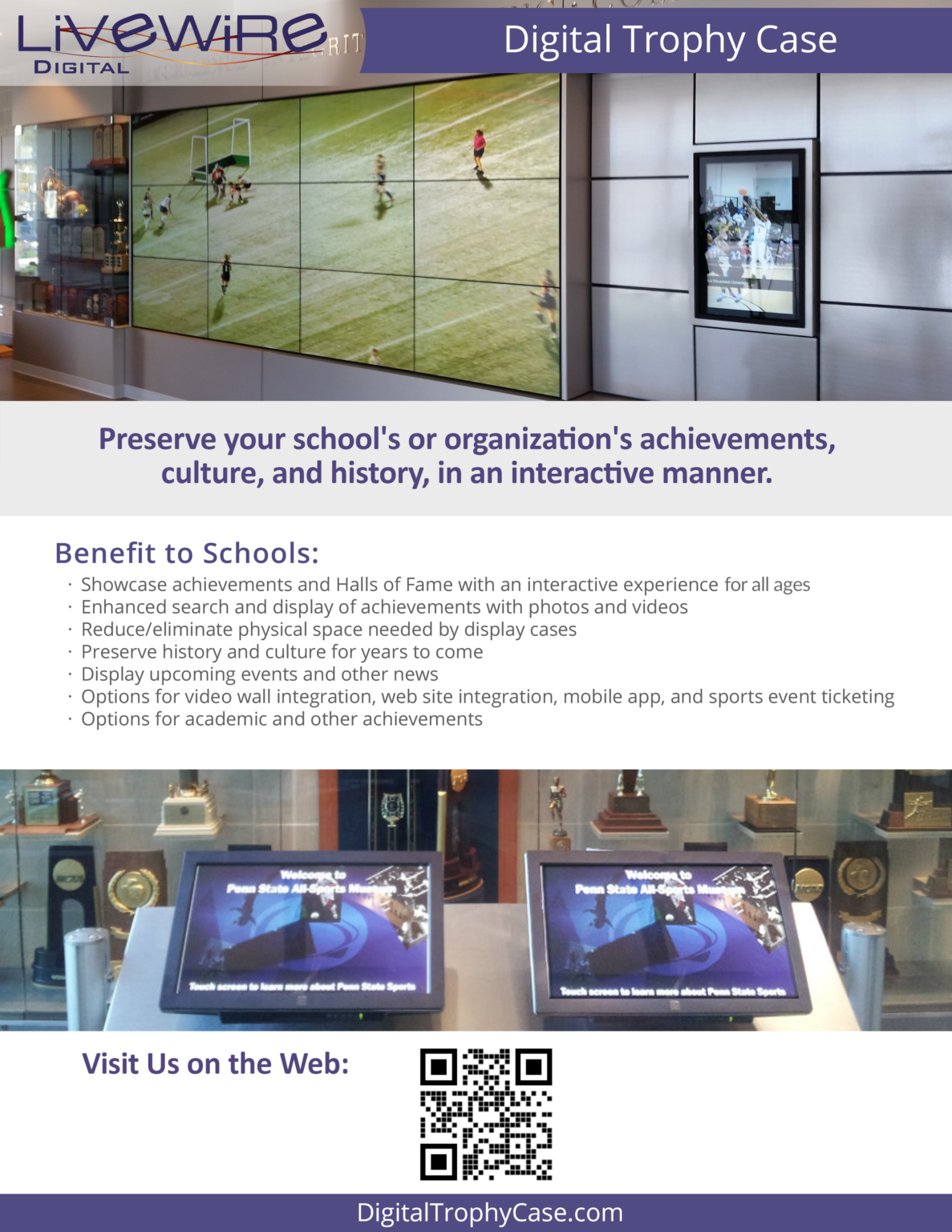 Brochures - Digital Trophy Case | Interactive Wall of Fame